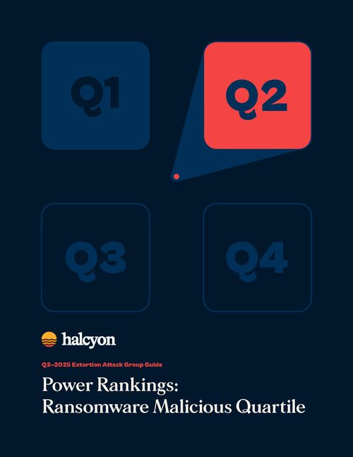 Halcyon Ransomware Malicious Quartile Q2-2025